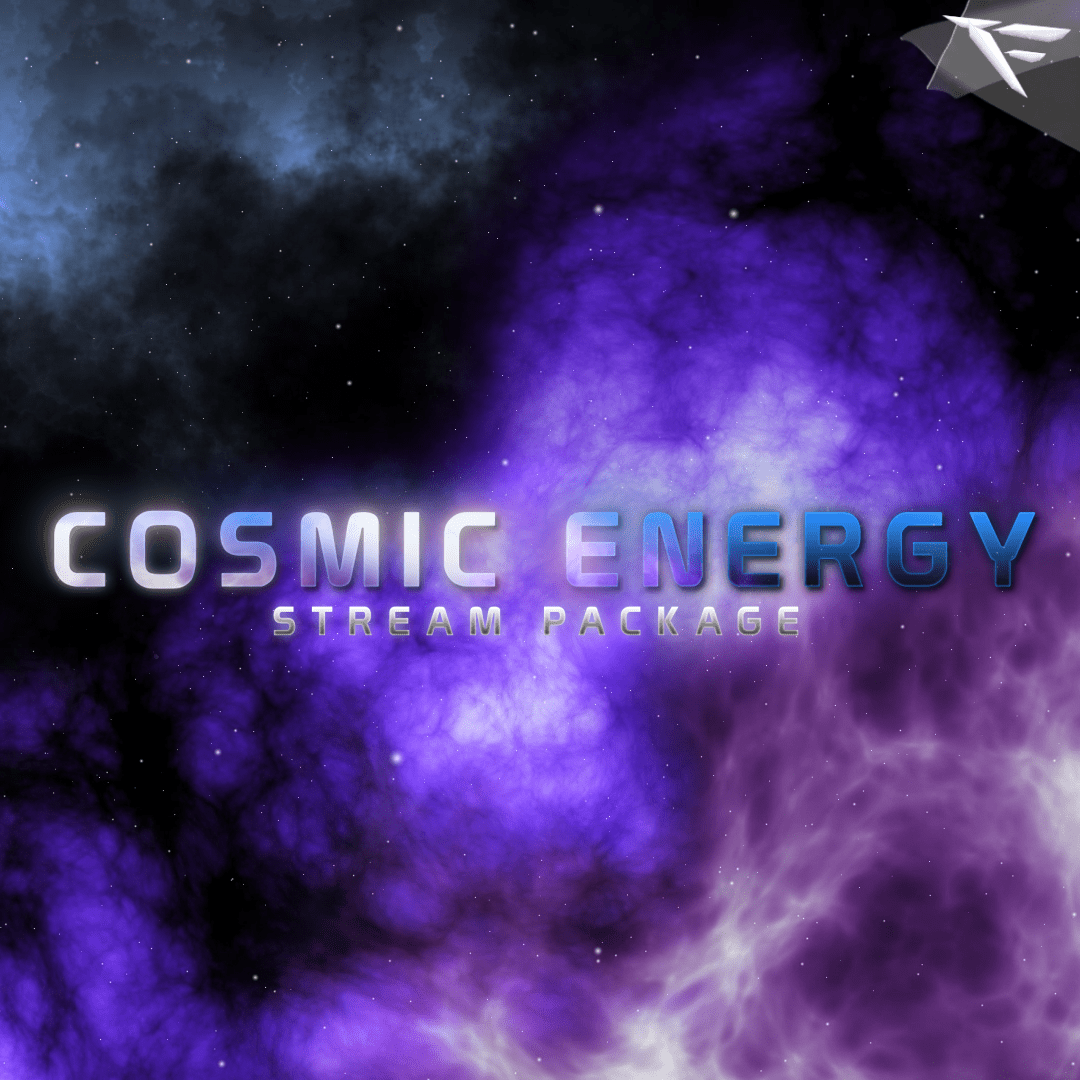 Cosmic Energy Stream Overlay Package – Animated Sci-Fi Twitch & YouTube Design