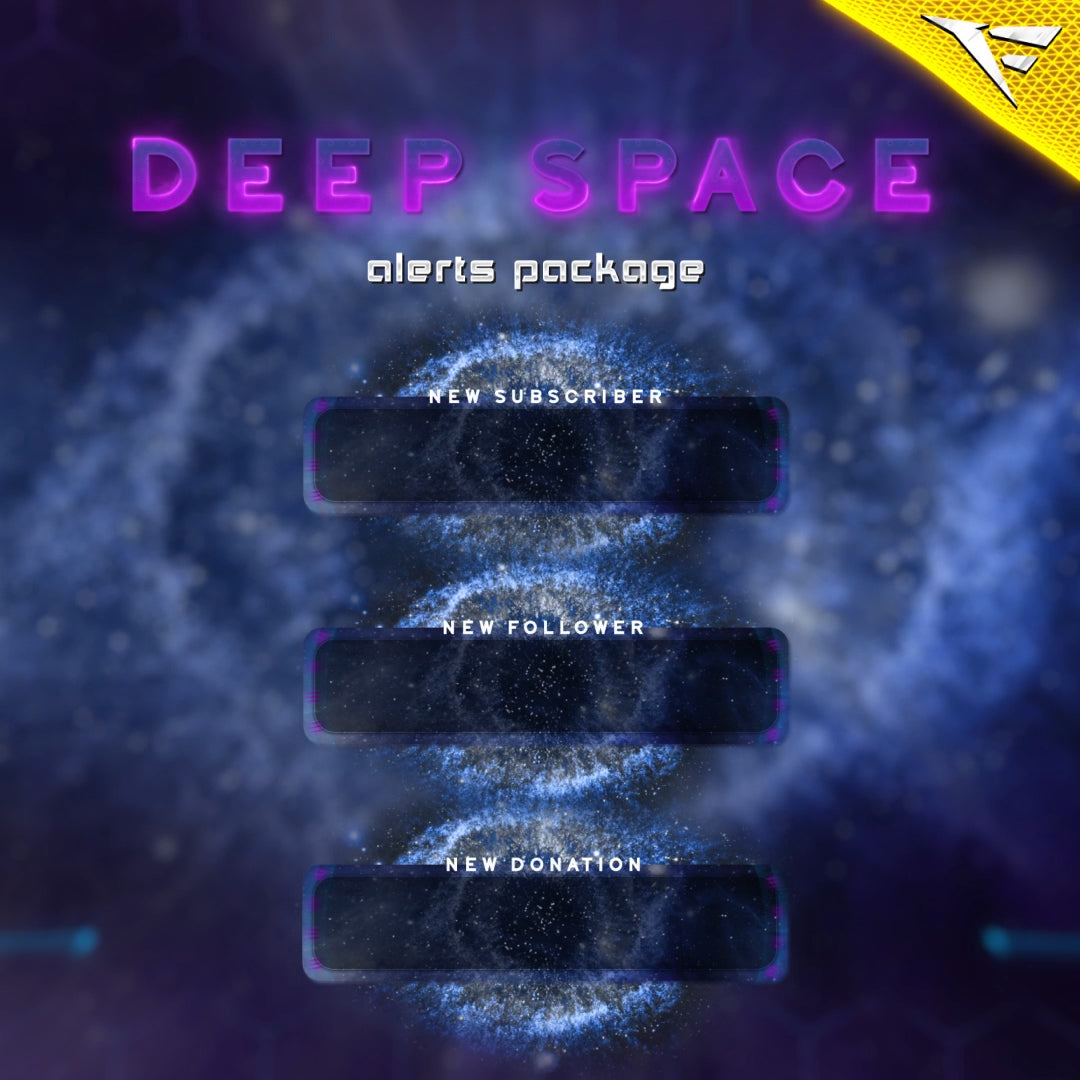 Deep Space Animated Stream Alerts – Twitch Alerts for OBS & Streamlabs
