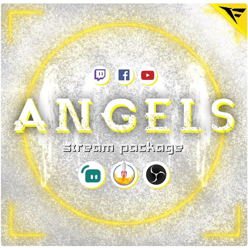 Angels Twitch Overlay Package – Celestial Light Theme for Streamers ...