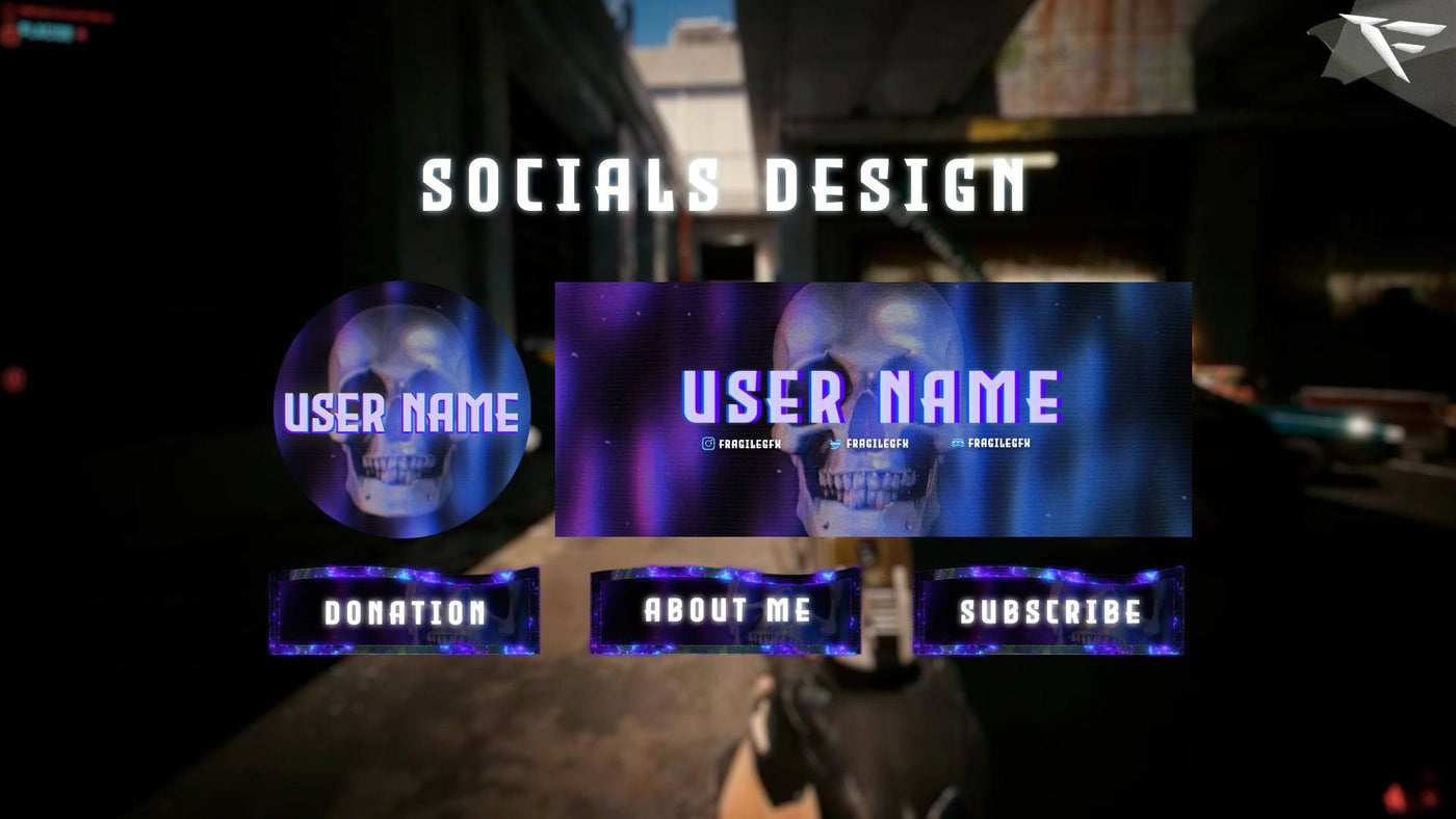 Horror VHS Twitch Overlay | Scary Stream Pack for OBS & Streamlabs