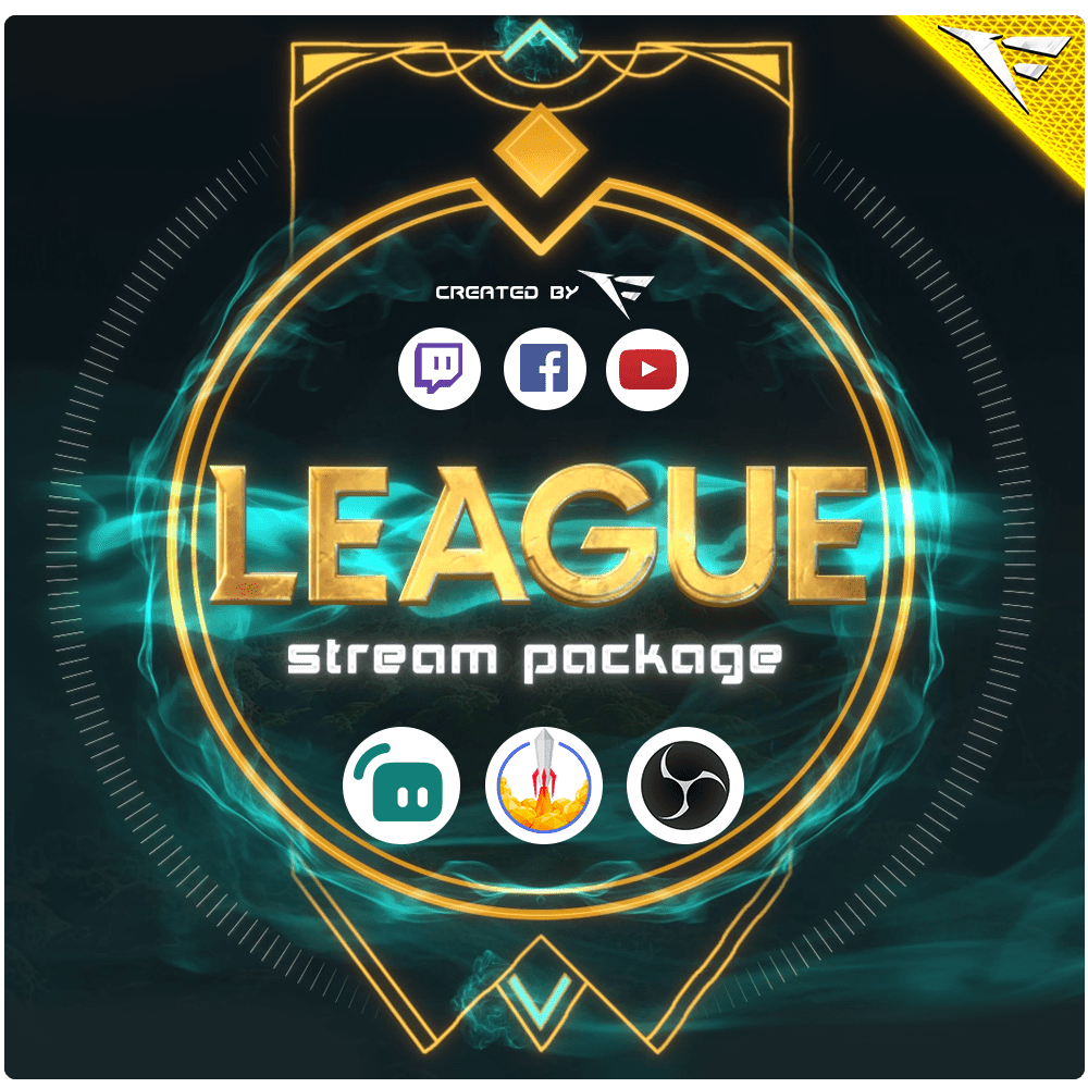 League Package – Pro Twitch Overlay for MOBA Streamers | FragileGFX