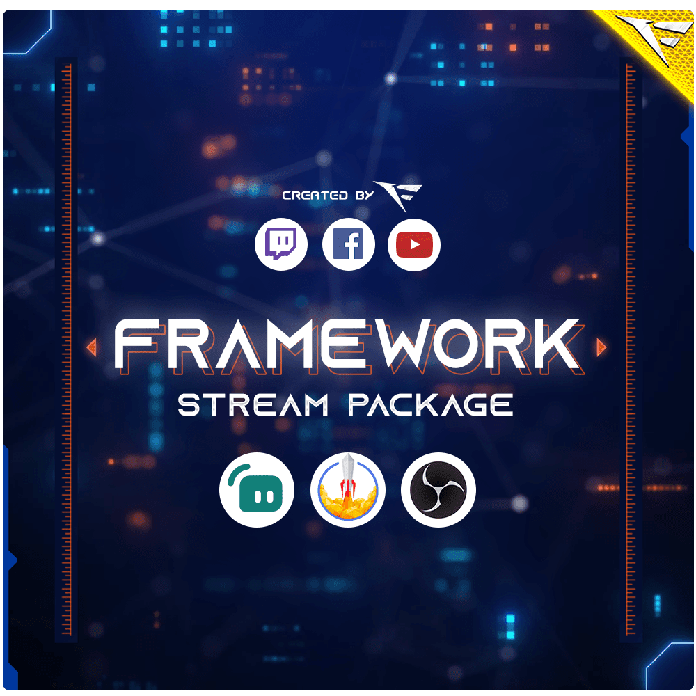 Framework Stream Package – Futuristic Twitch Overlay for Pro Gamers