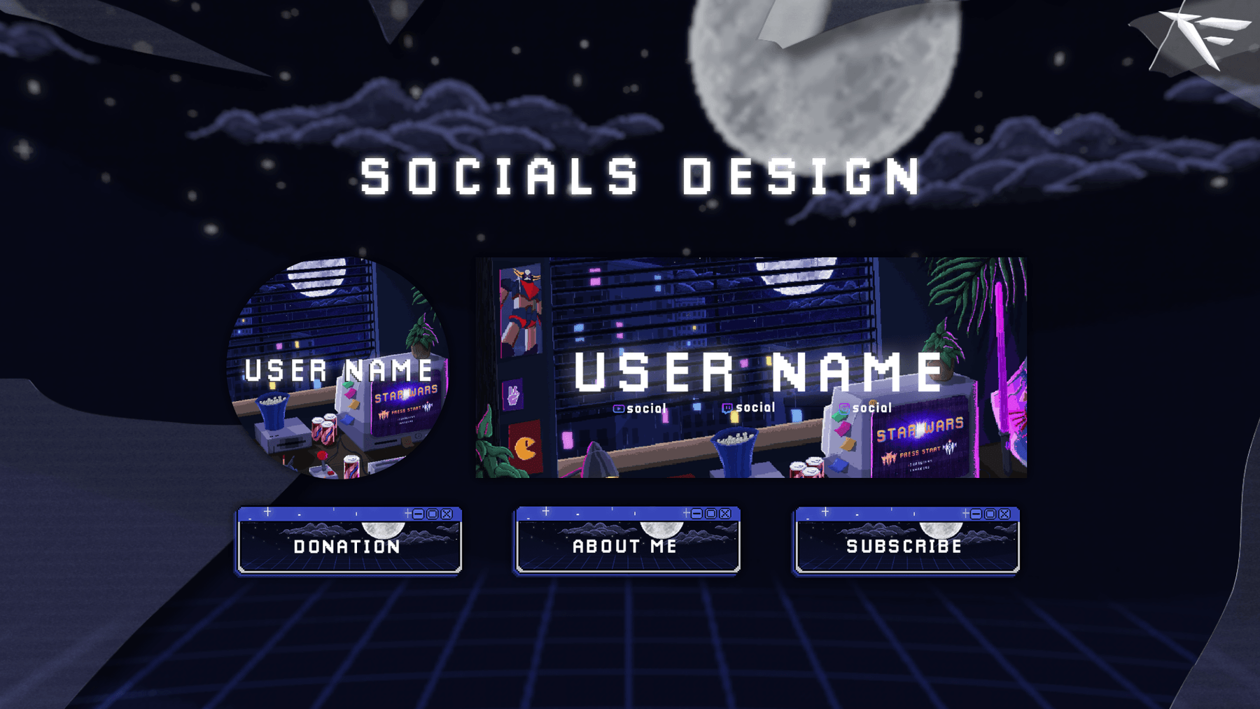 Retro Lofi Pixel Twitch Overlays for OBS – Chill Stream Aesthetic